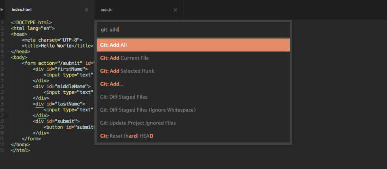GIt:Add All > Add files to staging area - Smooth Programming